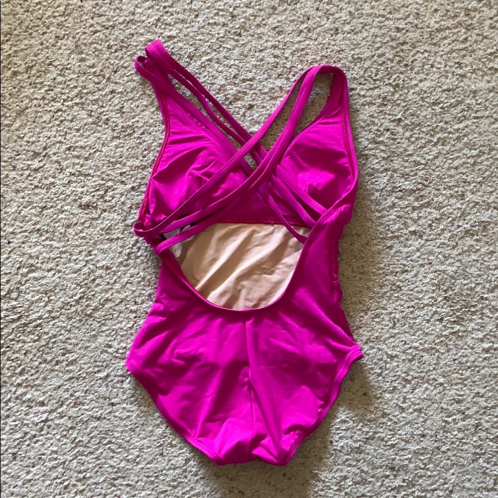 Hot Pink One Piece Swimsuit Gem